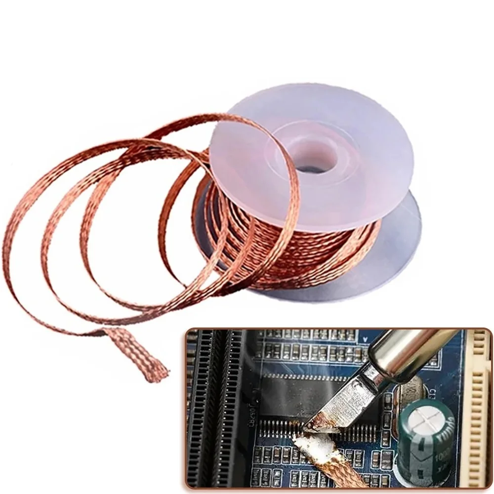 1mm-2-5mm-3-5mm-1-5M-Desoldering-Braid-Solder-Remover-Wick-Wire-Welding ...