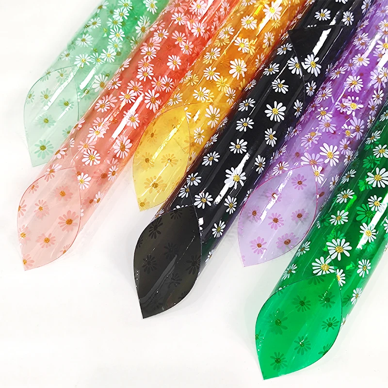Transparent-PVC-leather-sheet-of-small-daisy-pattern-printing-jelly ...