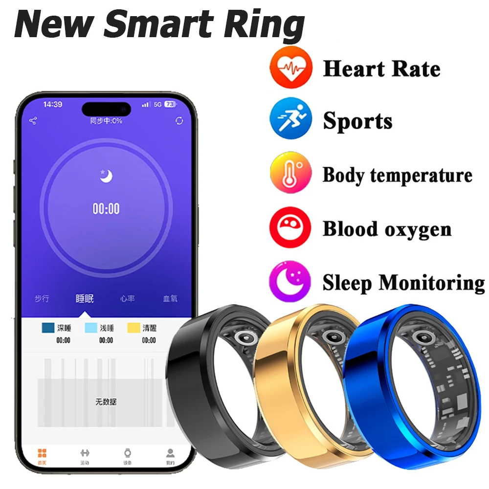 2024-New-Smart-Health-Ring-Heart-Rate-Blood-Oxygen-Sleep-Monitoring-GPS ...