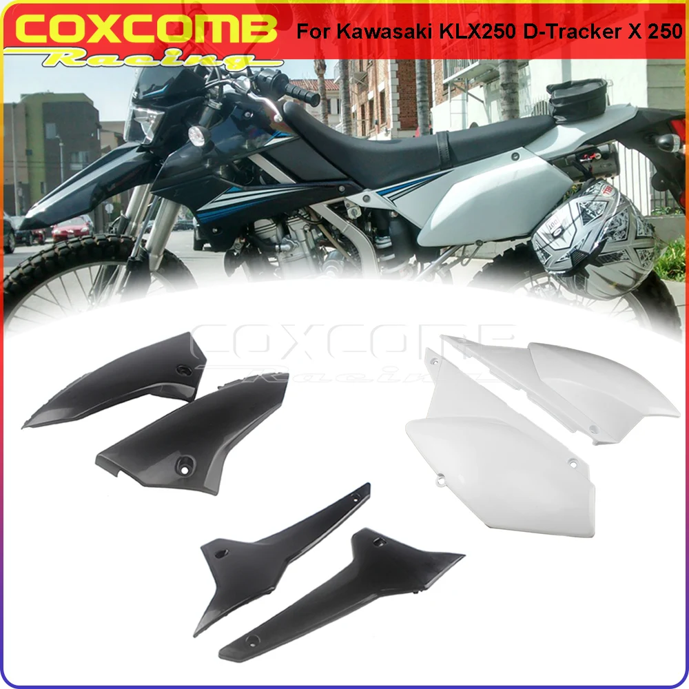 For-Kawasaki-D-Tracker-250-KLX250-KLX250S-Motocross-Radiator-Shroud-Fuel-Tank-Side-Cover-Frame ...
