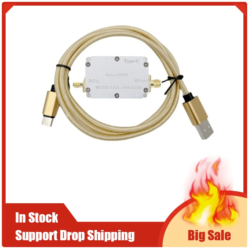 10M-6Ghz-Low-Noise-Amplifier-Gain-High-Flatness-LNA-RF-Signal-Driving ...