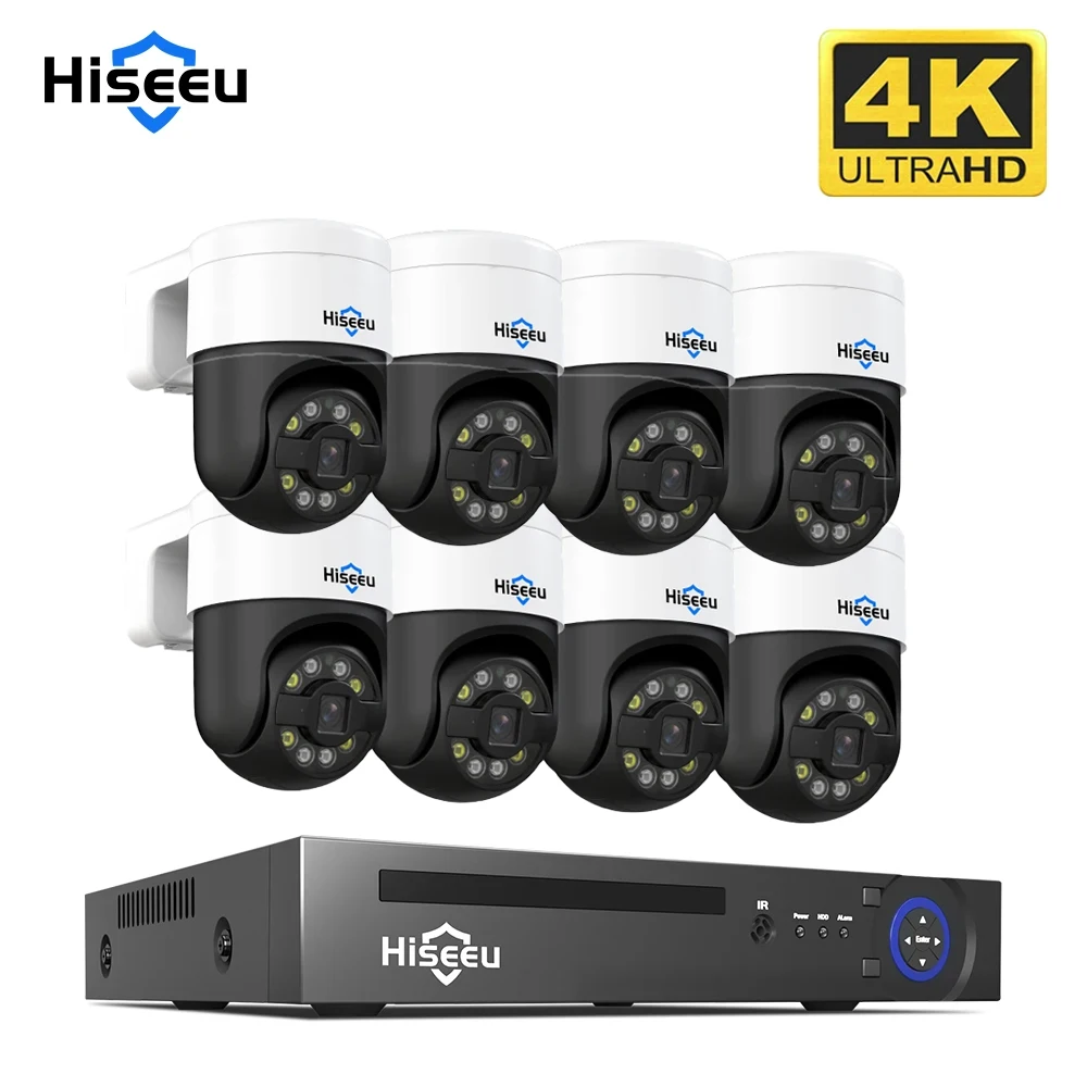 Hiseeu-PTZ-POE-CCTV-Camera-System-Kit-Set-4K-8-Portas-NVR-Home-Video ...