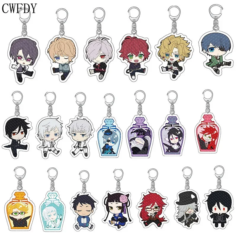 20pcs-Black-Butler-Kuroshitsuji-Key-Chain-Anime-Figure-Cartoon-Print ...