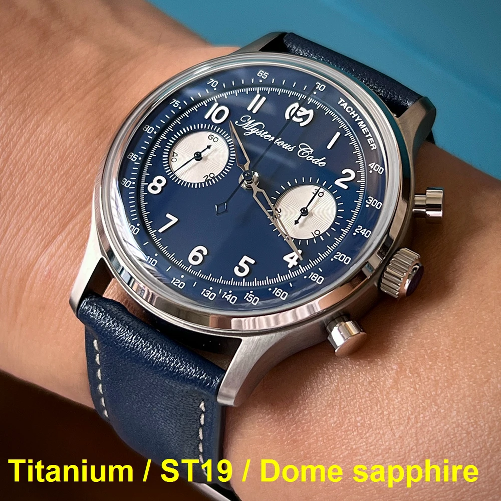 Titanium-1963-Pilot-Chronograph-Watch-Tianjin-ST19-Chrono-Watch-Men ...