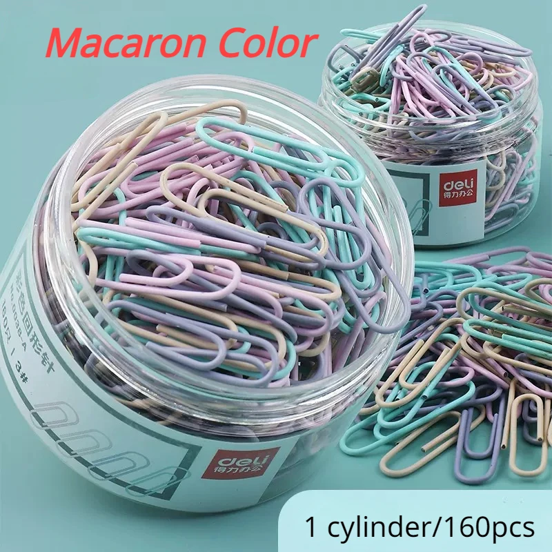 160PCS-Macaron-Color-29mm-Mini-Bookmark-Bookmark-Metal-Paper-Clips ...