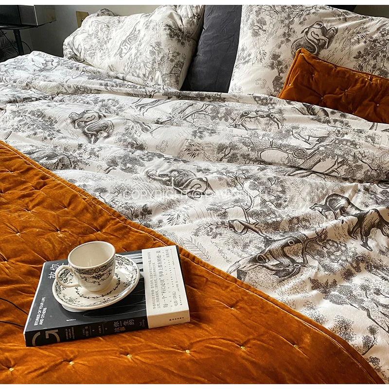 Toile De Jouy Bedding