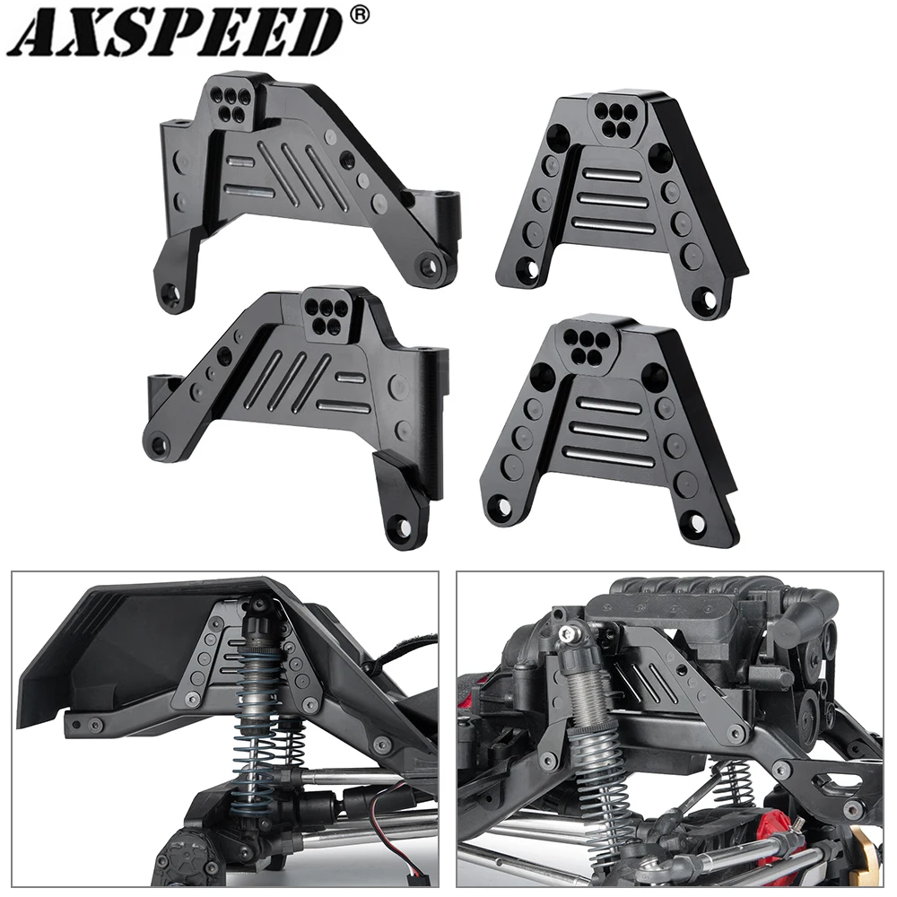 AXSPEED Metal Front Rear Shock Absorber Towers Mount for 1/10 Axial ...