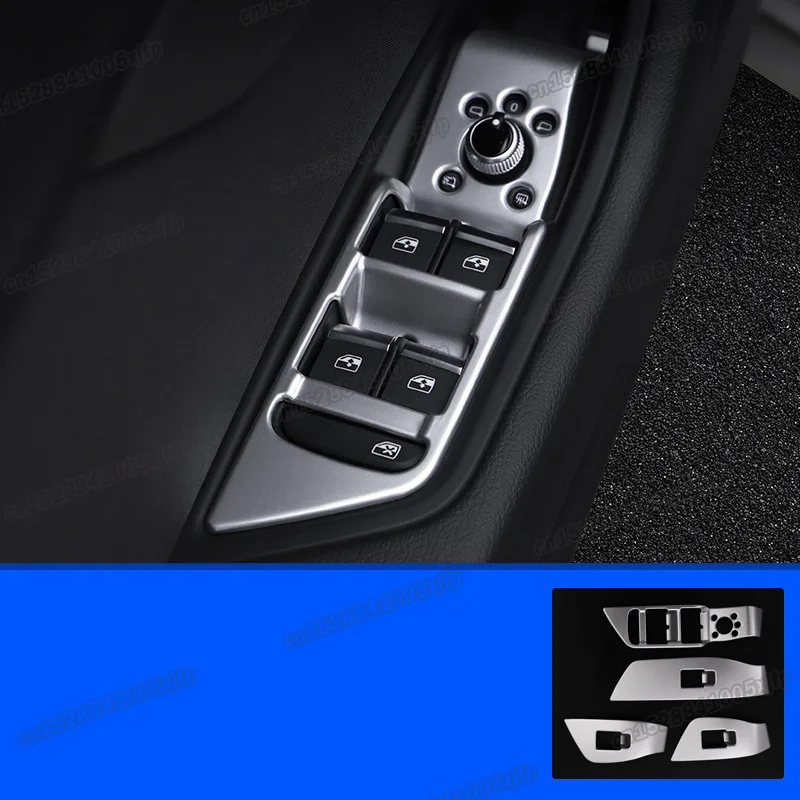 Car-Window-Switch-Control-Panel-Cover-Trims-for-Audi-A4-B9-2017-2018 ...