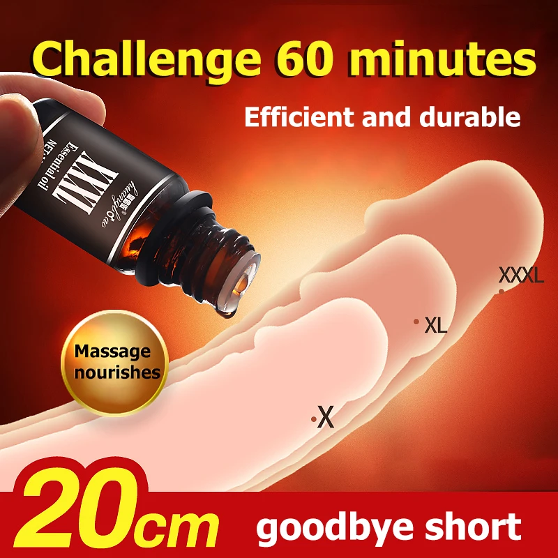 10ml Essential Oil Big Dick Male Penis Enlargement Gel Cream Increase Size Erection Product ...
