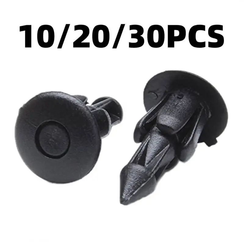 10-20-30PCS-6mm-Black-Rivet-Fairing-Body-Trim-Panel-Fastener-Screw ...