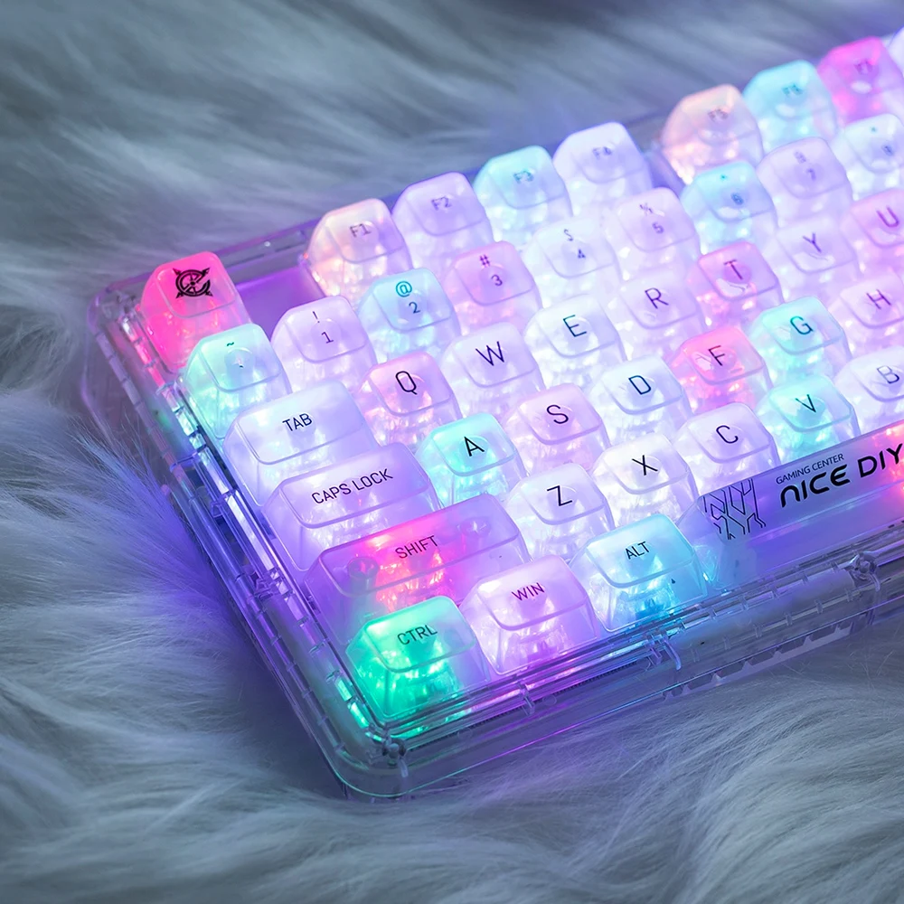 Frosted-Transparent-Keycaps-For-Cherry-Mx-Gateron-Kailh-Box-TTC-KTT ...