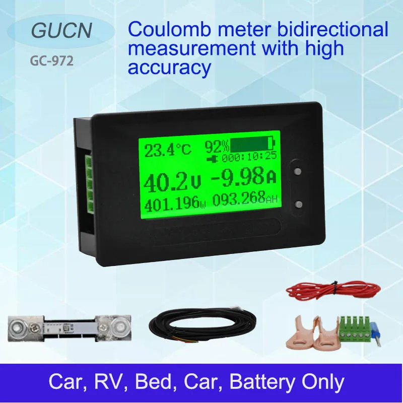 GWUNW-GC972-200V-Coulomb-Meter-Capacity-Indicator-Coulometer-Power ...
