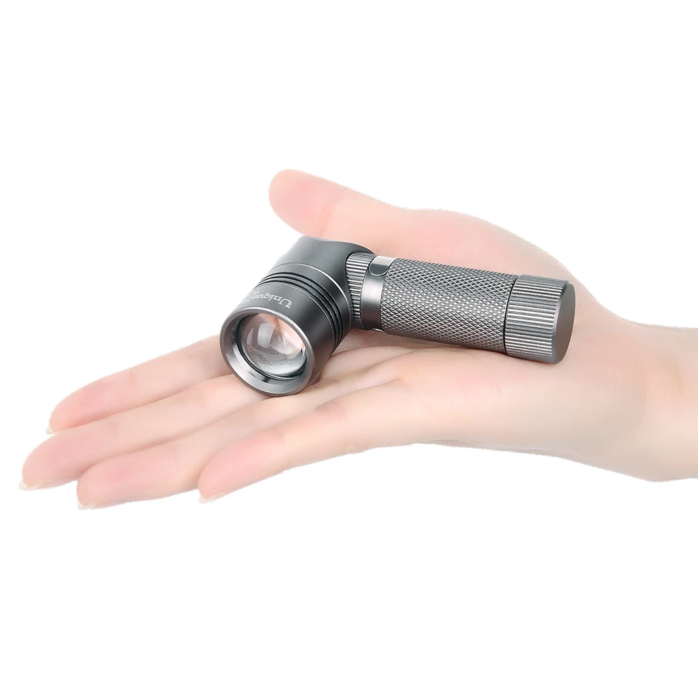 UniqueFire-V4-B-MINI-LED-Pocket-Flashlight-Zoom-90-Angle-Shape-Design ...