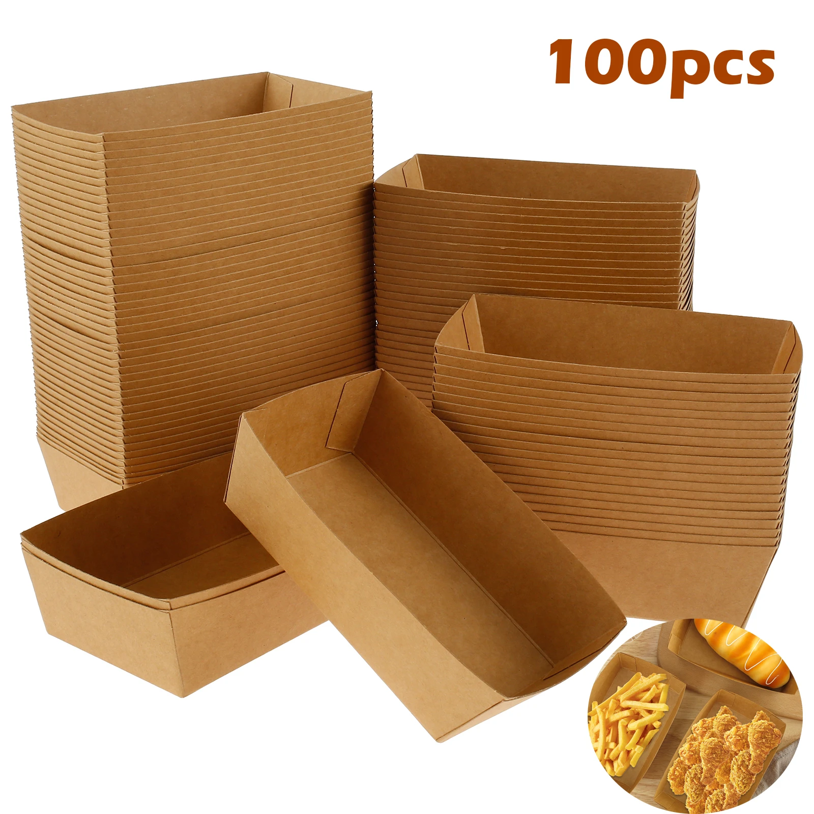 100pcs-Paper-Cake-Dessert-Donut-Box-Cookie-Sandwich-Food-Containers-Oil ...