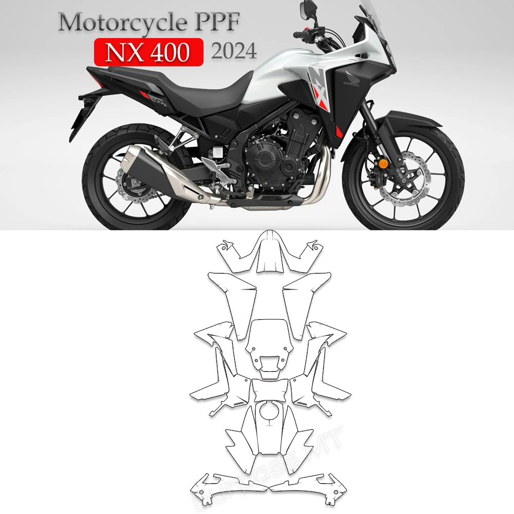 Fits NX400 Paint Protective TPU Film PPF For HONDA NX 400 Stickers ...