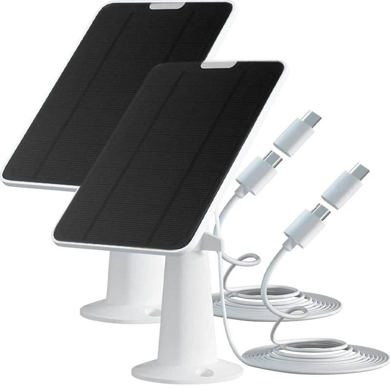 2 Pack 5V 4W Solar Panel Compatible with Eufycam 2C/2C Pro/E40/E20/2/2 ...