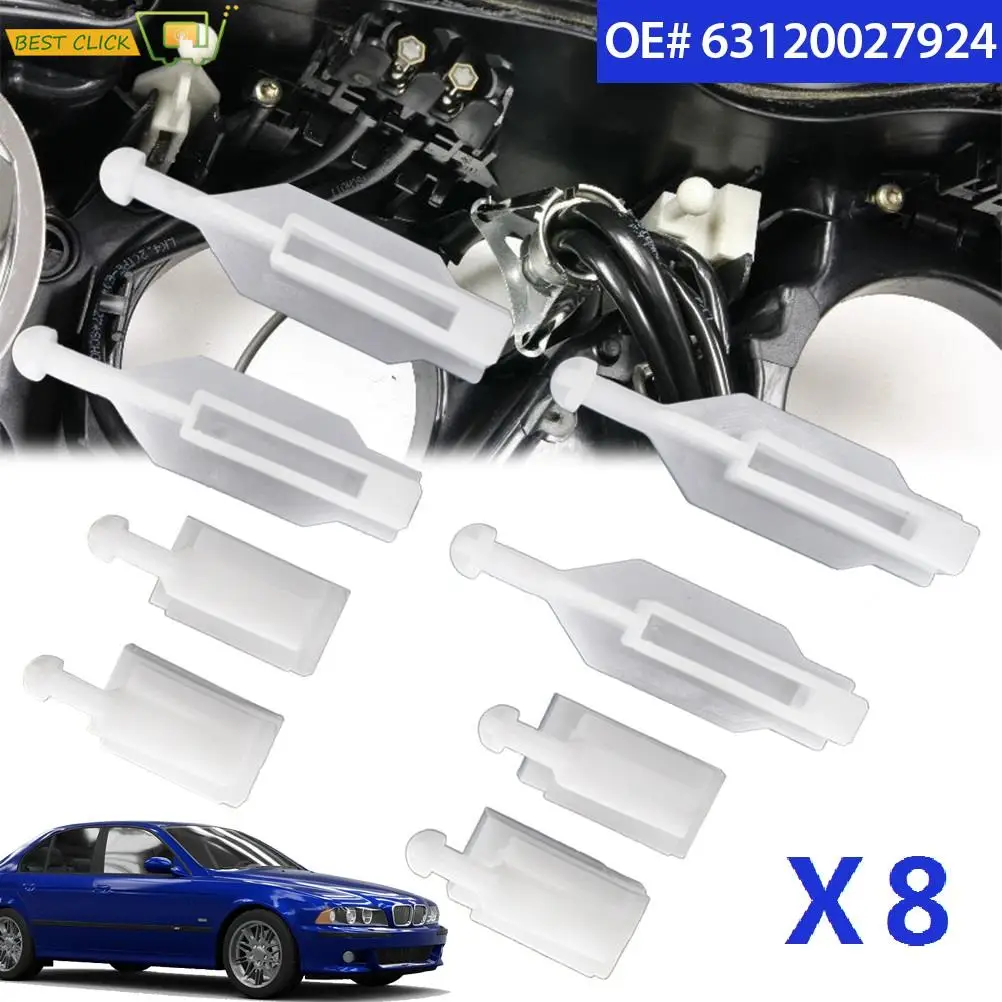 8 Pcs OE# 63120027924 Car Headlight Reflector Adjuster Repair Kit For ...