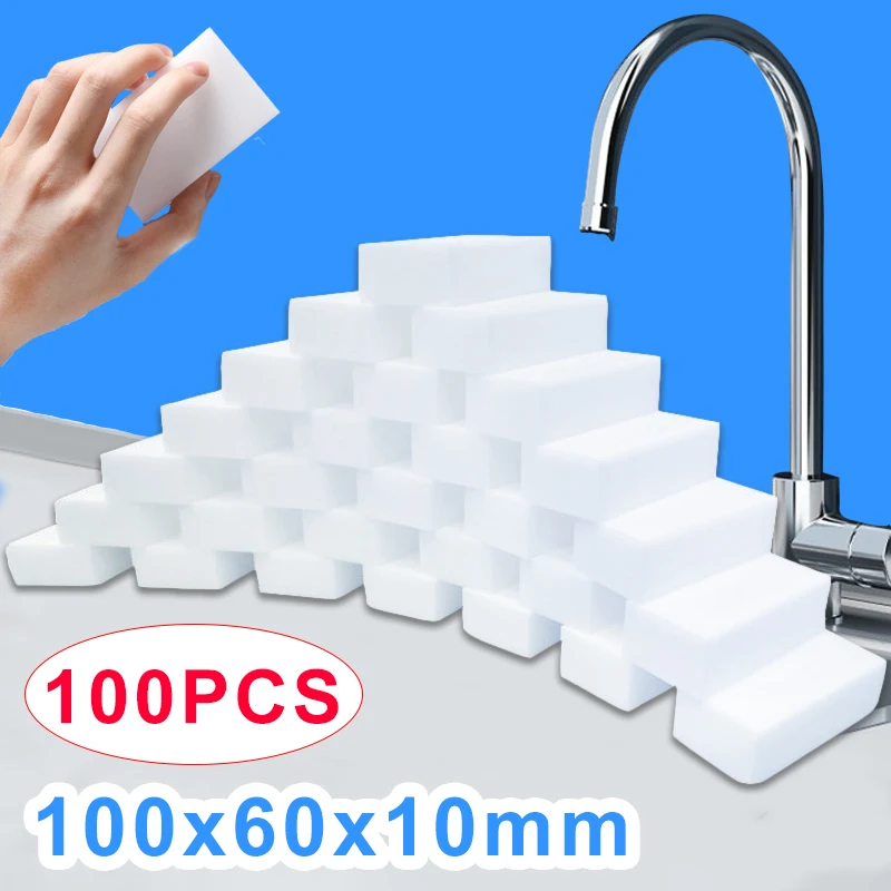 20-50-100Pcs-Magic-Sponge-Eraser-Melamine-Sponge-Wipe-Brush-Tool ...