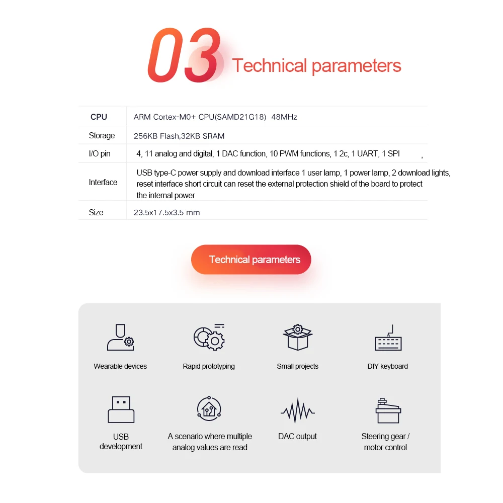 Placa De Desenvolvimento Seeeduino Xiao Tipo C Microcontrolador Para ...