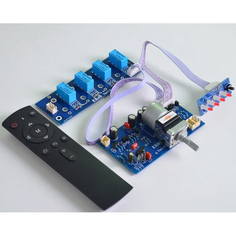 Remote-preamp-volume-control-4-ways-Audio-Input-Signal-Selector ...