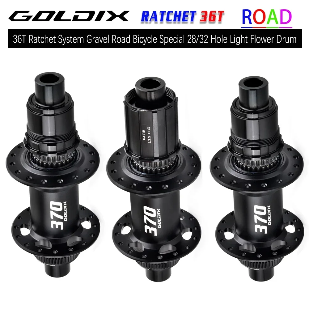 GOLDIX-R370-28H-32H-Road-Gravel-Bike-Hub-Ratchet-36T-Hub-Seal-Bearing ...