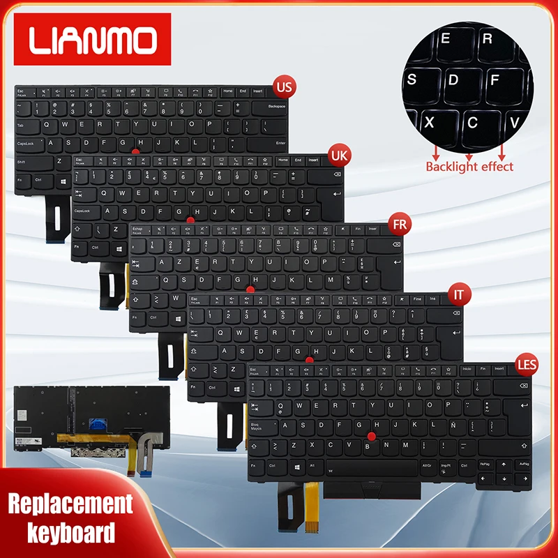 US UK Spain Portugal Brazil German French keyboard Suitable for Lenovo ...