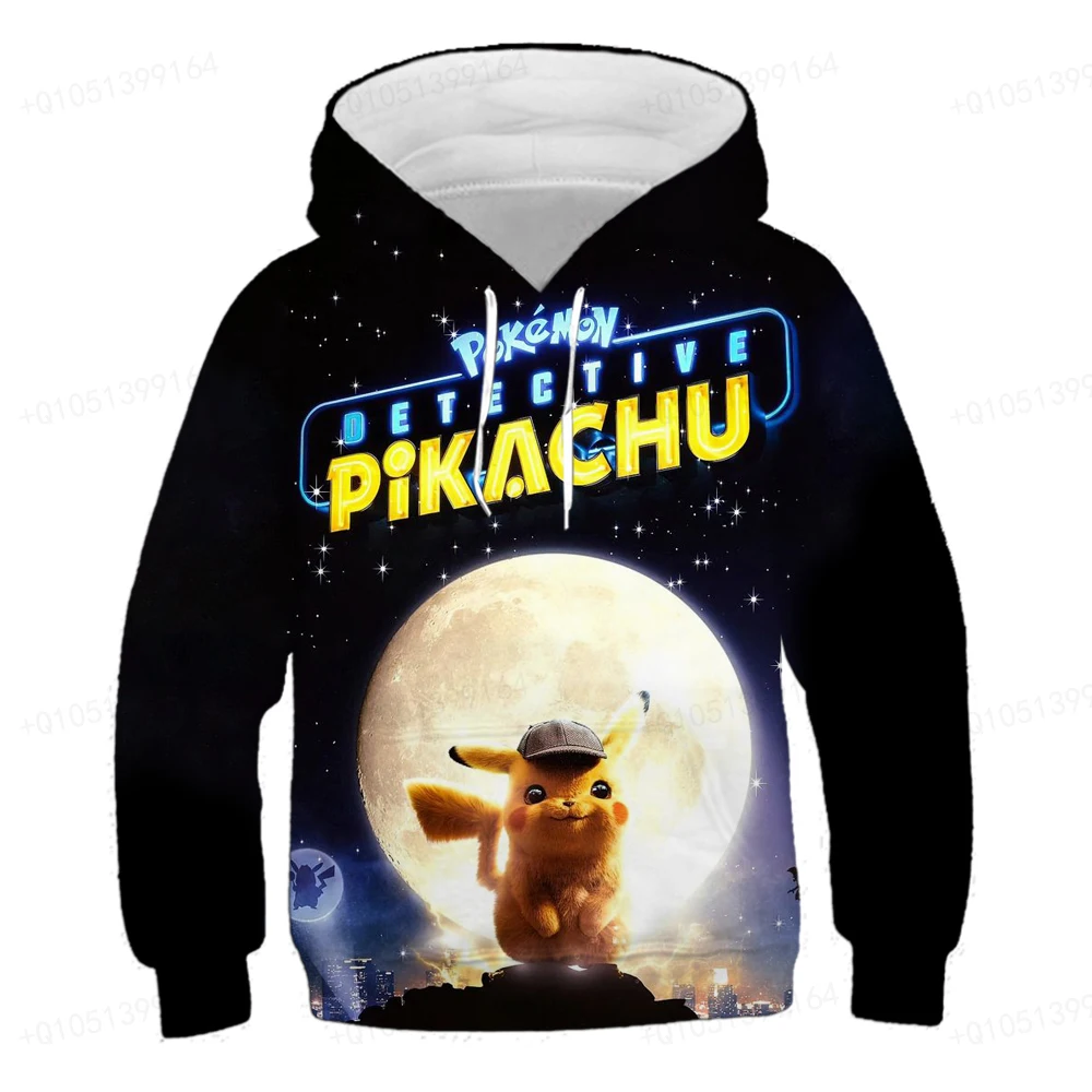 3d Pokemon Pikachu Children Cute Hoodie Animals Printed Sweatshirts ...