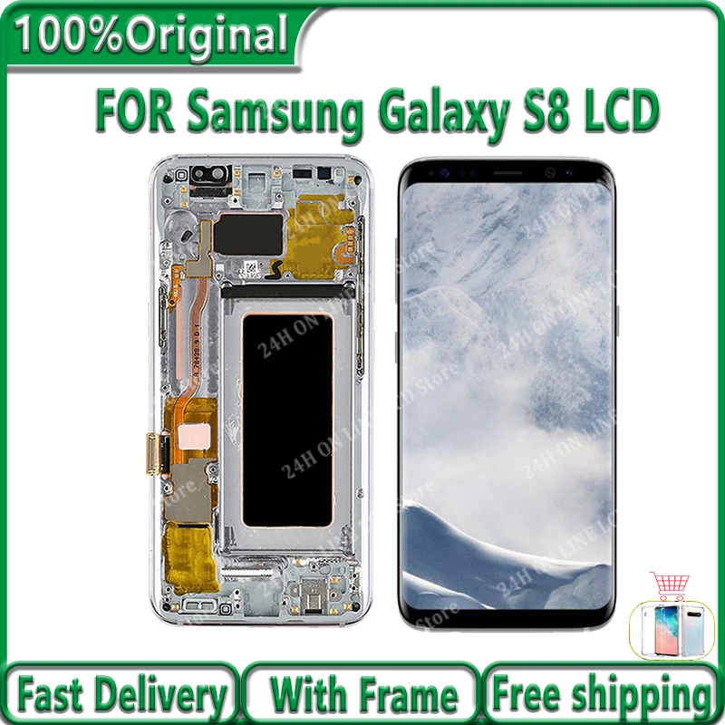 Original-With-Defect-LCD-For-Samsung-Galaxy-S8-Display-Touch-Screen-Digitizer-Assembly-For ...