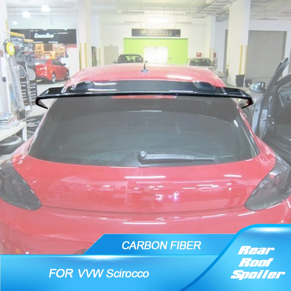 Carbon Fiber / Frp Rear Trunk Roof Lip Wing Window Spoiler For ...