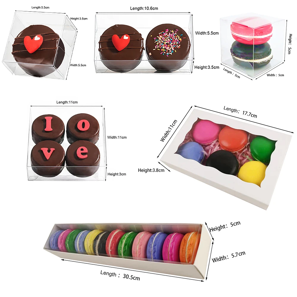 25-50-100-Clear-Single-Macaron-Boxes-2-4-6-12-Chocolate-Covered-Oreo ...