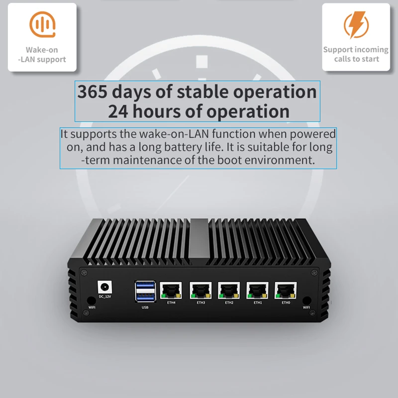 G47 Soft Router pfSense Firewall 5 LAN N5095/N5105 i266 V/N5105 poe 4K ...