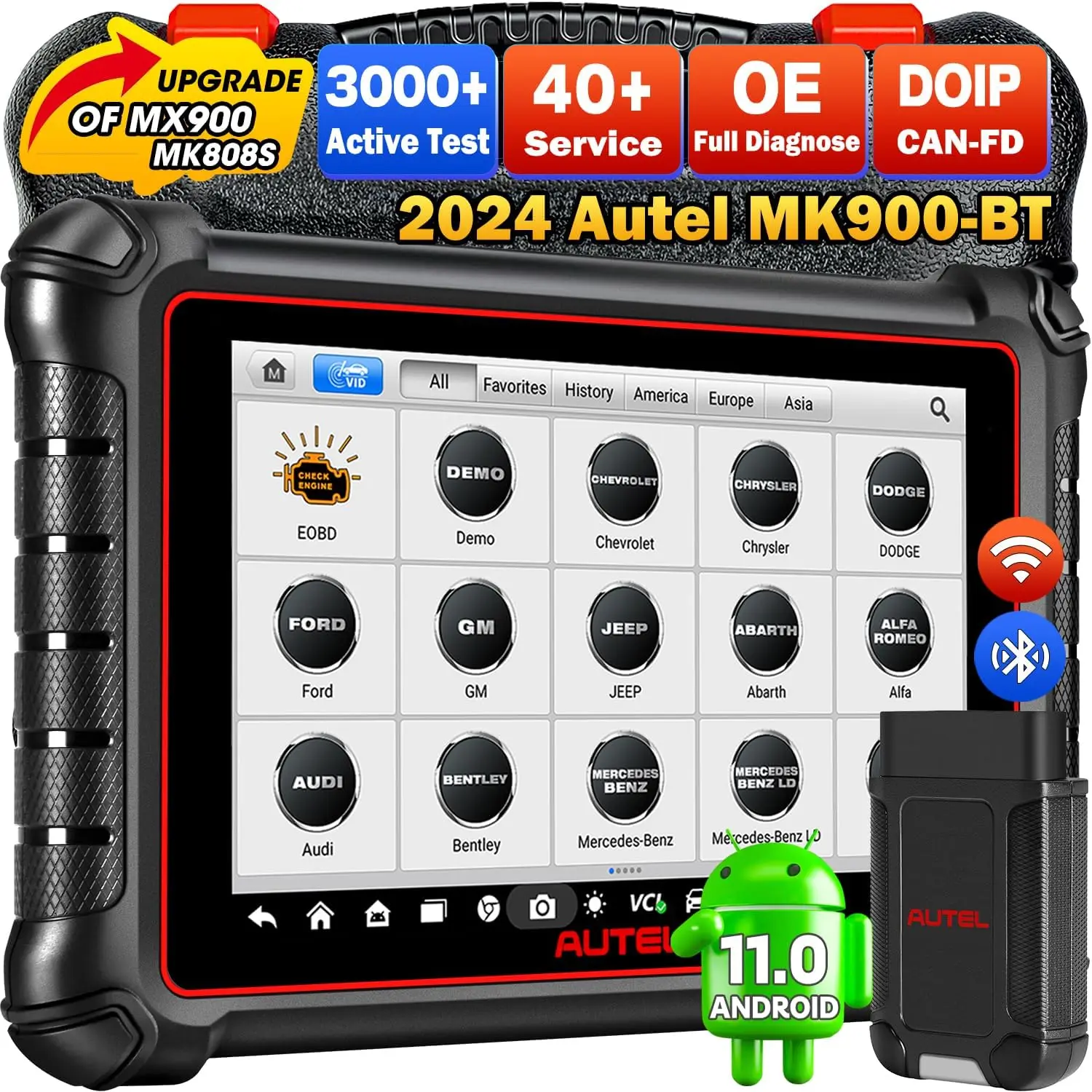 Autel-MaxiCOM-MK900BT-MK900-BT-Car-Bi-directional-Diagnostic-Tools-40-Services-CAN-FD-DOIP ...