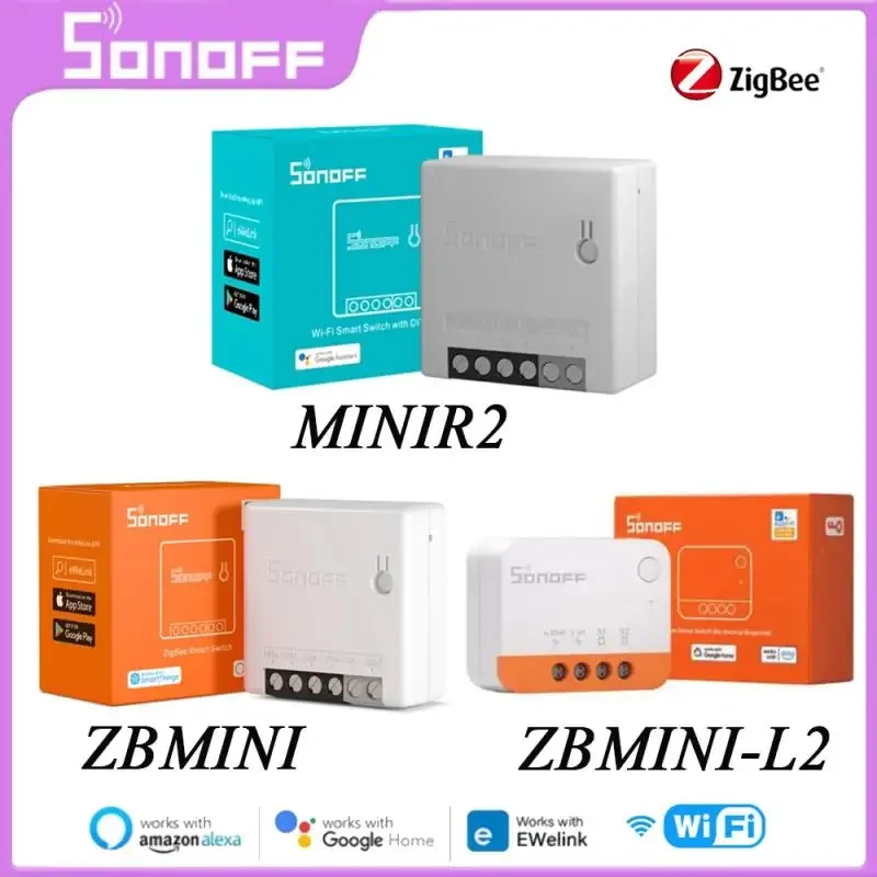SONOFF-MINI-R2-ZBMINI-ZBMINI-L2-Voice-Control-MINI-Switch-Zigbee-WiFi ...