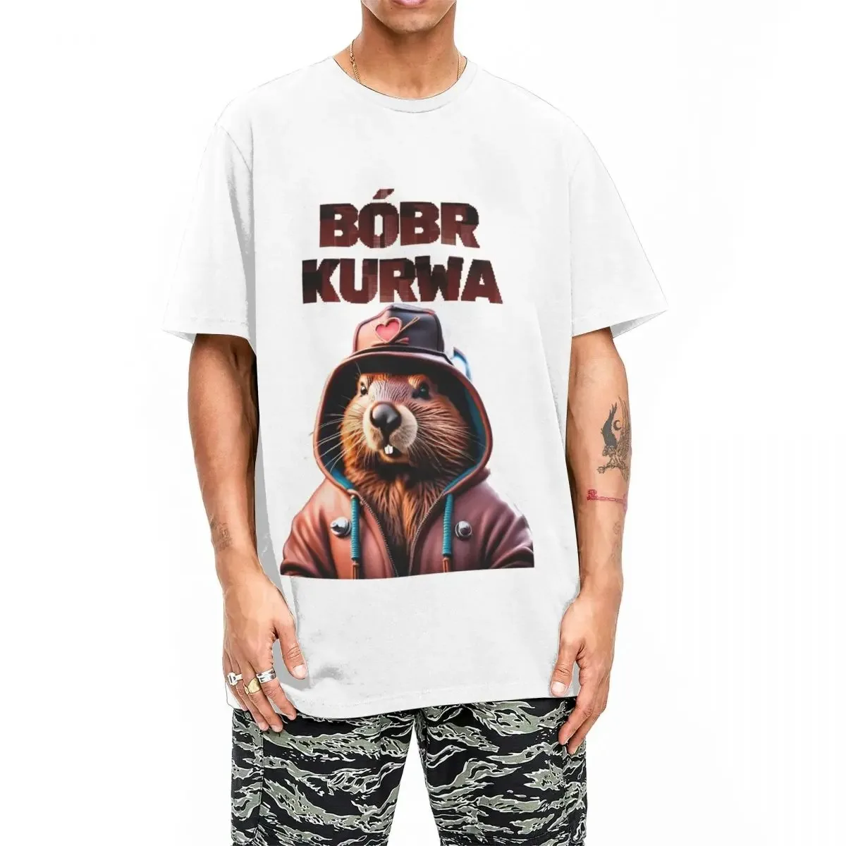 Men-Women-Bobr-Kurwa-Meme-Beaver-T-Shirt-Merch-Vintage-100-Cotton-Cool ...