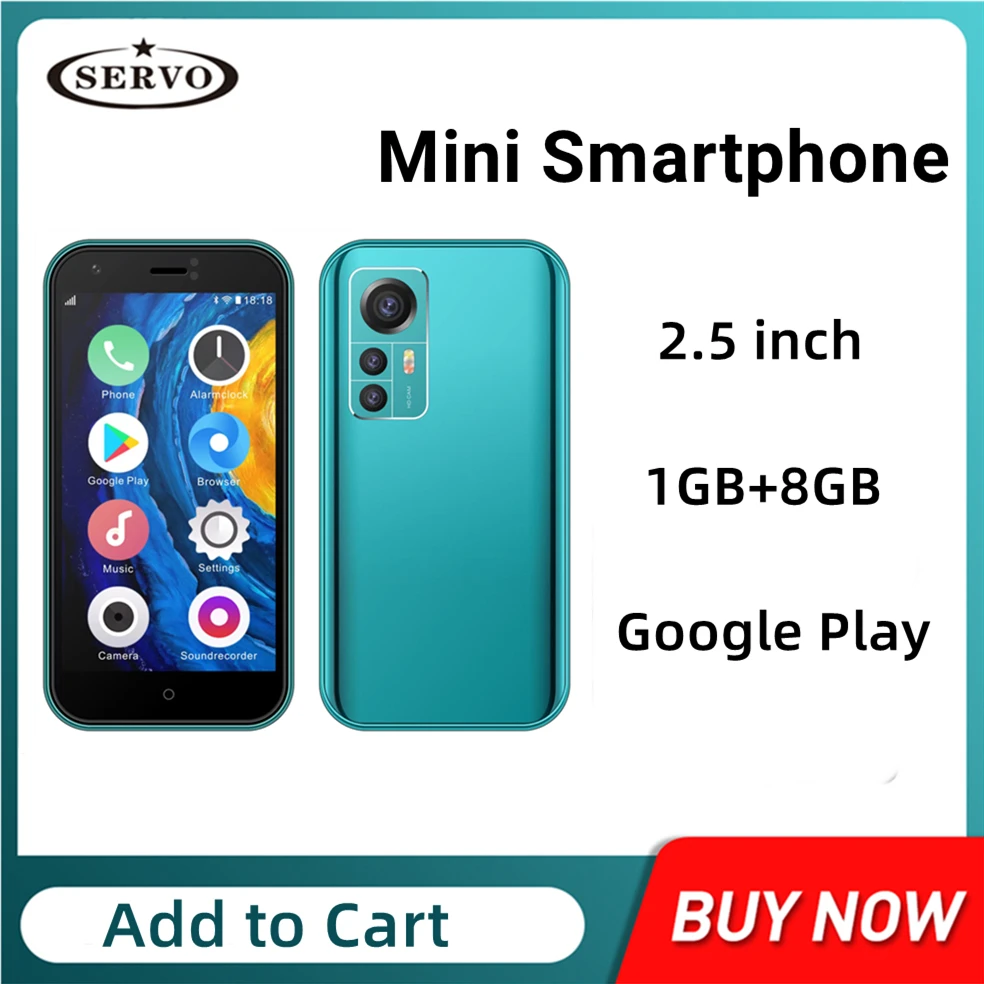 SERVO mini Smartphone Android 2.5 inch 1GB 8GB celulares Quad Core ...