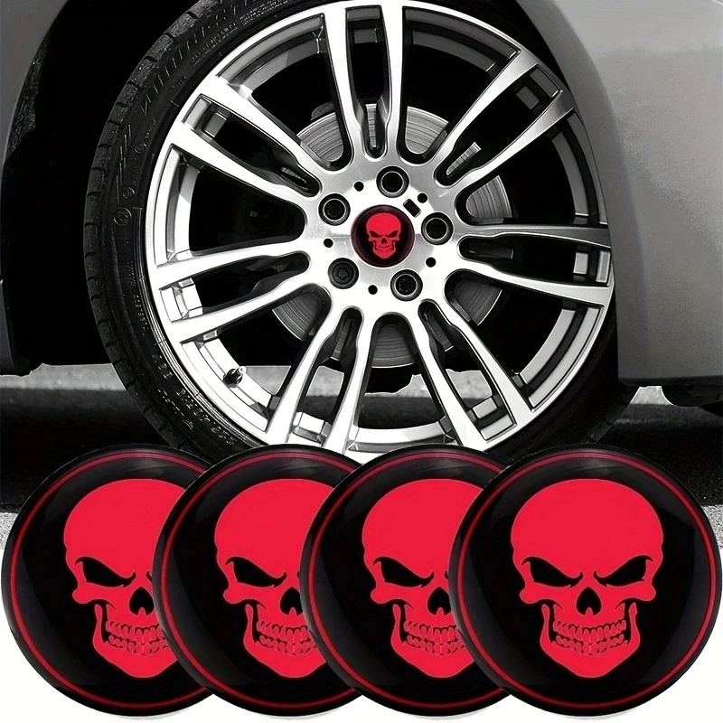 4pcs-Skeleton-Skull-Wheel-Center-Cap-Decals-Emblems-Sticker-2-2-56mm ...