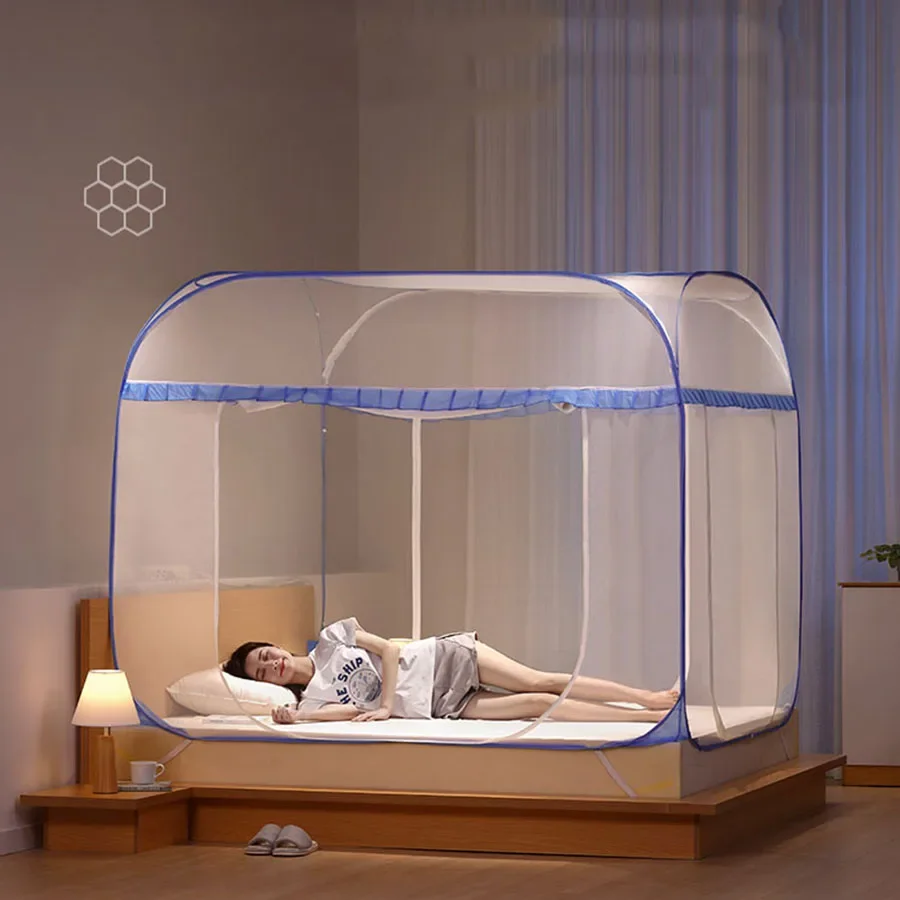 Foldable-Mosquito-Net-Bed-Protector-King-Size-Lightweight-Mesh-Mosquito ...