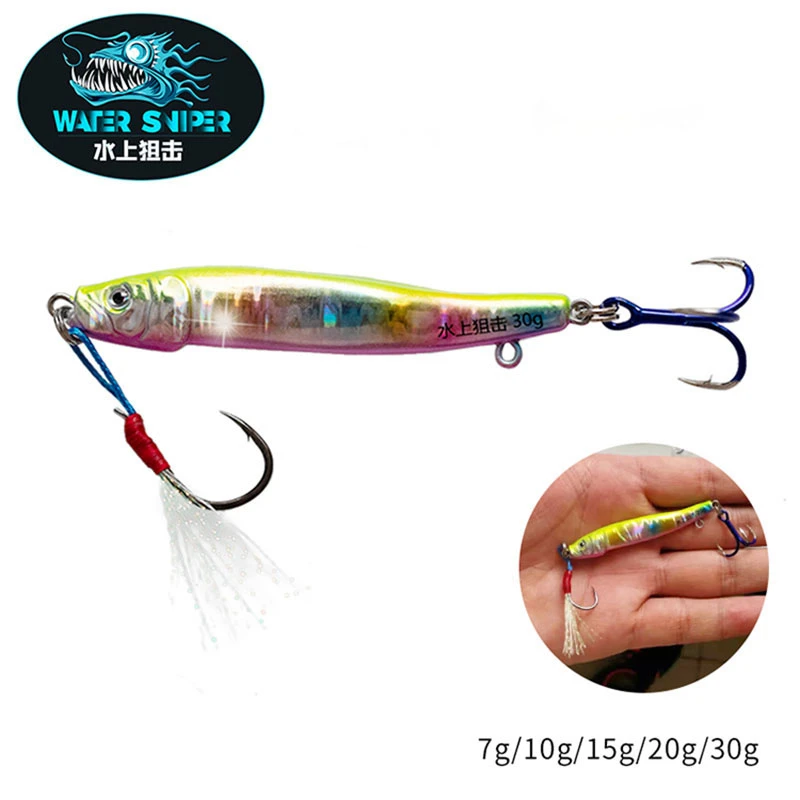 Water Sniper Metal Jig Lure 7g 10g 15g 20g 30g Fishing Jigging Baits ...