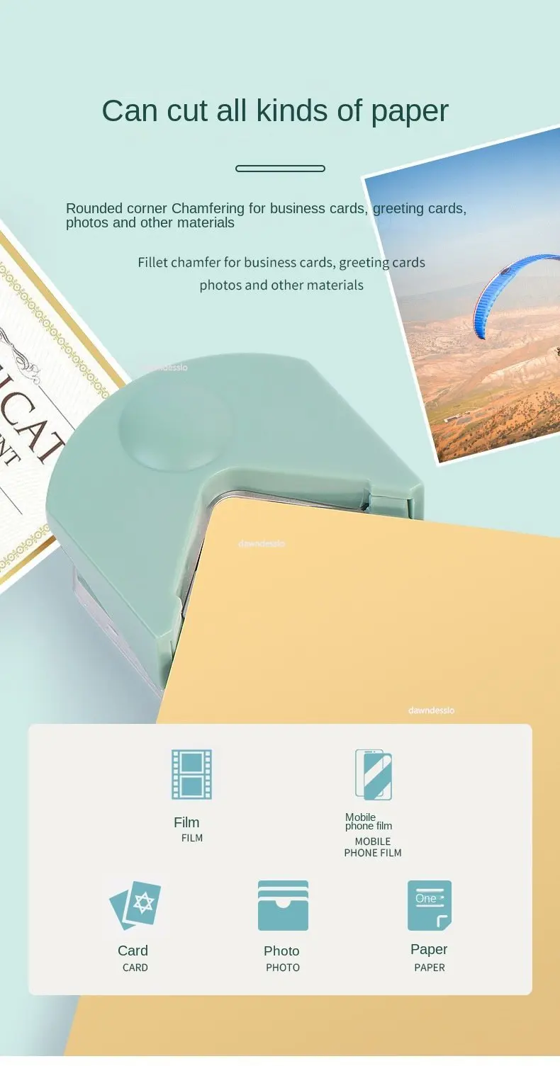 Perforatrice-poinçon,Coupe-papier et arrondi pour carte de visite,coupe ...