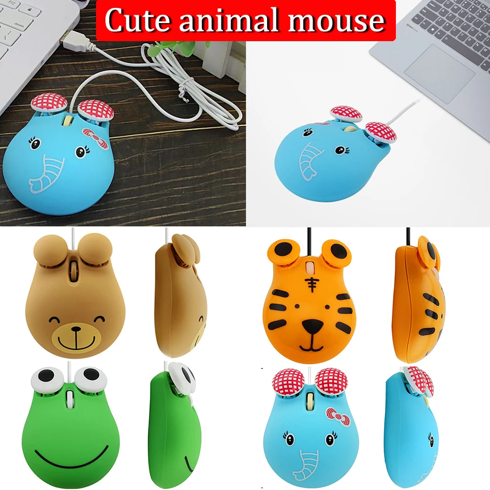 Professional-Wired-Mouse-Cute-Cartoon-Animal-Tiger-Design-3D-Kid-Mouse ...
