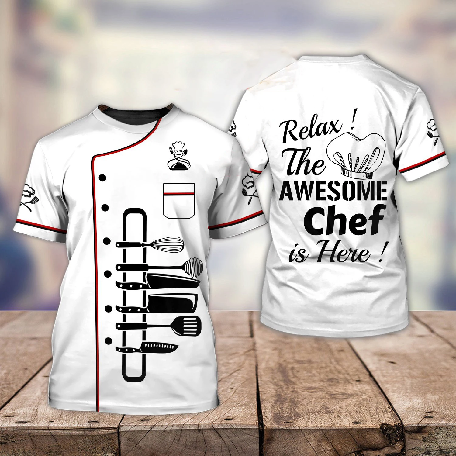 Chef-Shirt-Men-s-T-shirts-3D-Custom-Print-Men-Clothing-O-Neck-Oversized ...