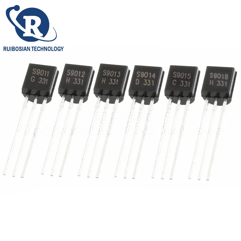 100pcs-S9012-TO-92-9012-TO92-S9011-S9013-S9014-S9015-S9018-NPN-PNP-9011 ...