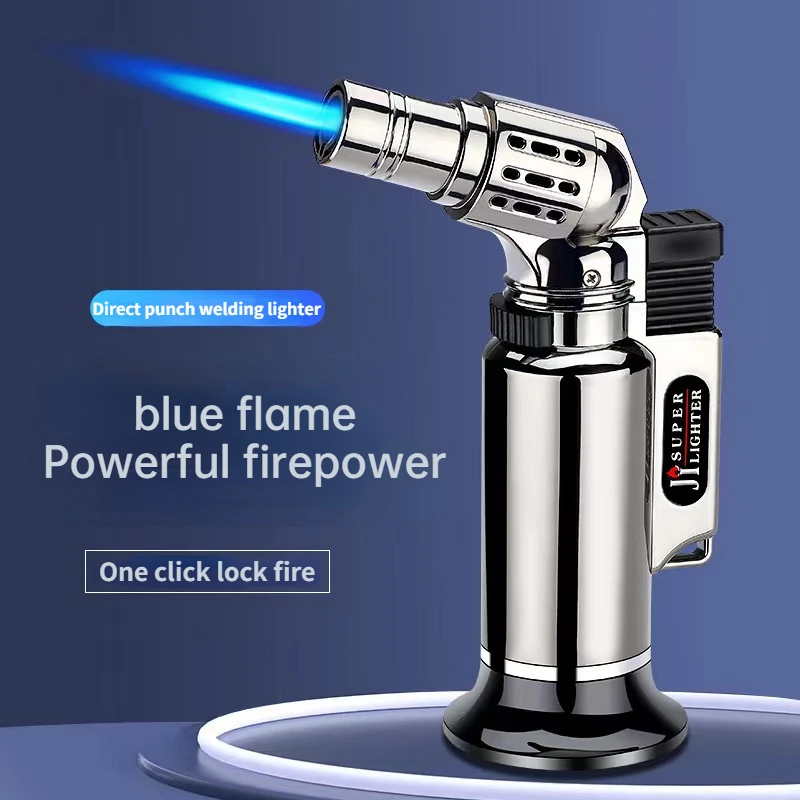 Metal Windproof Turbo Gas Lighters Welding Torch Kitchen Cooking ...