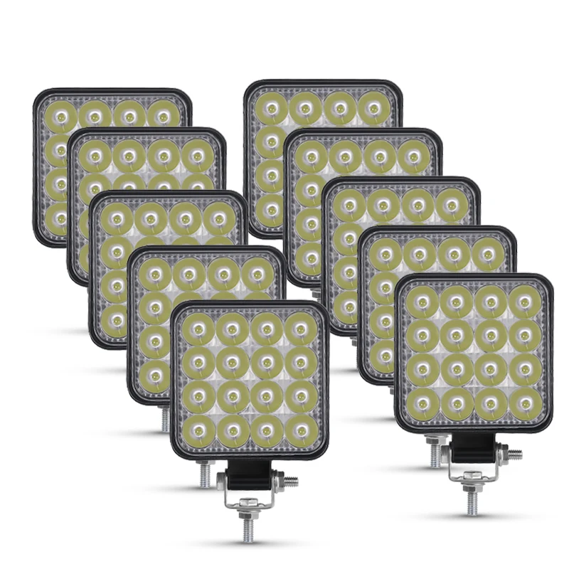 12V-24V-Led-Light-Bar-42W-Work-Light-Bar-Square-Spotlight-For-Jeep ...