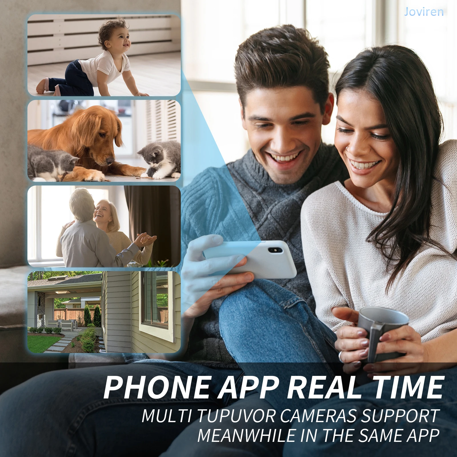 Mini caméra de sécurité sans fil WiFi magnétique A9, caméra vocale UHD ...