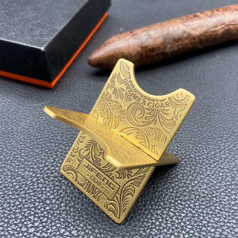 Retro-Pattern-Cigar-Stand-Detachable-Stainless-Steel-Durable-Foldable ...