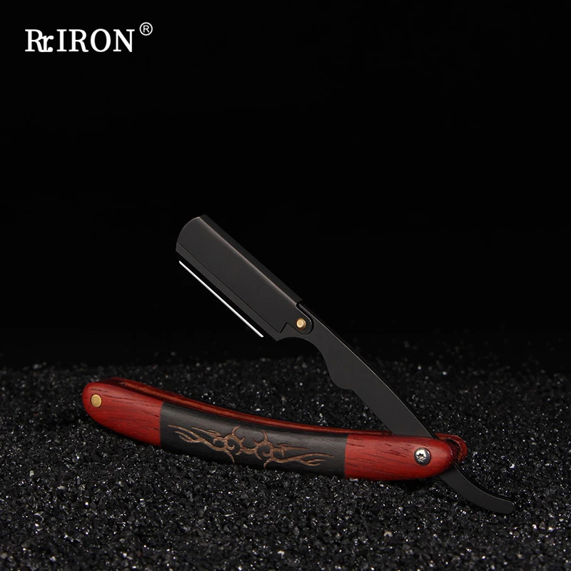 RIRON-Classic-Men-S-Beard-Cut-Throat-Shaver-Replaceable-Blades-Barber ...