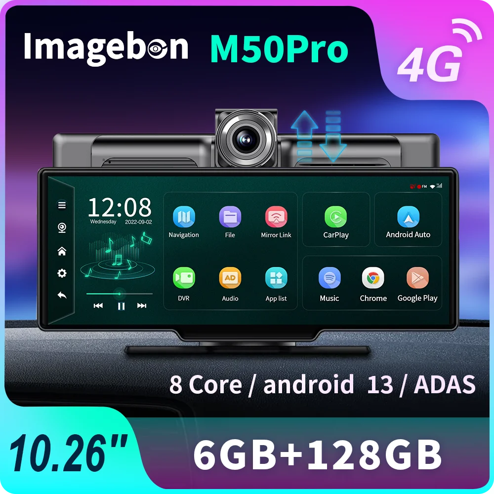 10-26-Dashboard-Android-13-Dash-Cam-5-1Bluetooth-U-Disk-ADAS-GPS ...