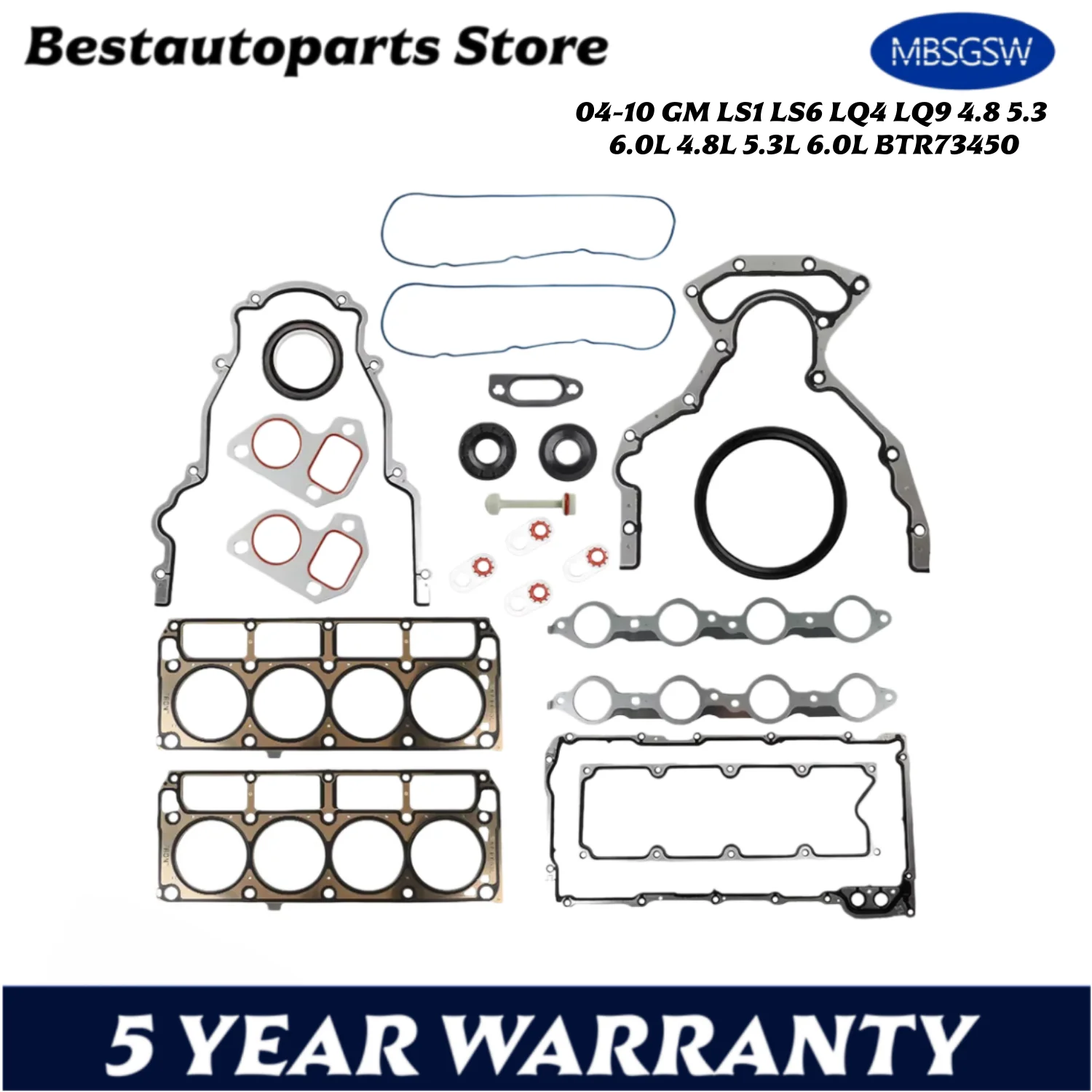 Engine Cylinder Head Rebuilding Kits New Full Gasket Set Kit For 04-10 ...