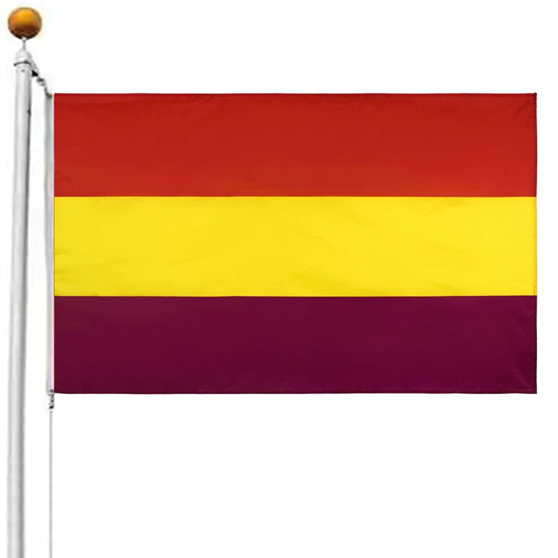xvggdg 90X150CM Flag of the Second Spanish Republic Polyester Republic ...